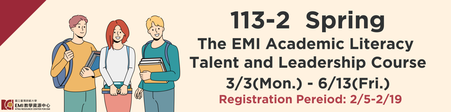 The EMI Academic Literacy Talent and Leadership Course-Spring